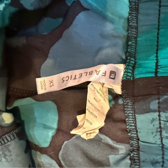 Fabletics | Pants & Jumpsuits | Fabletics Teal And Black Patterned ...